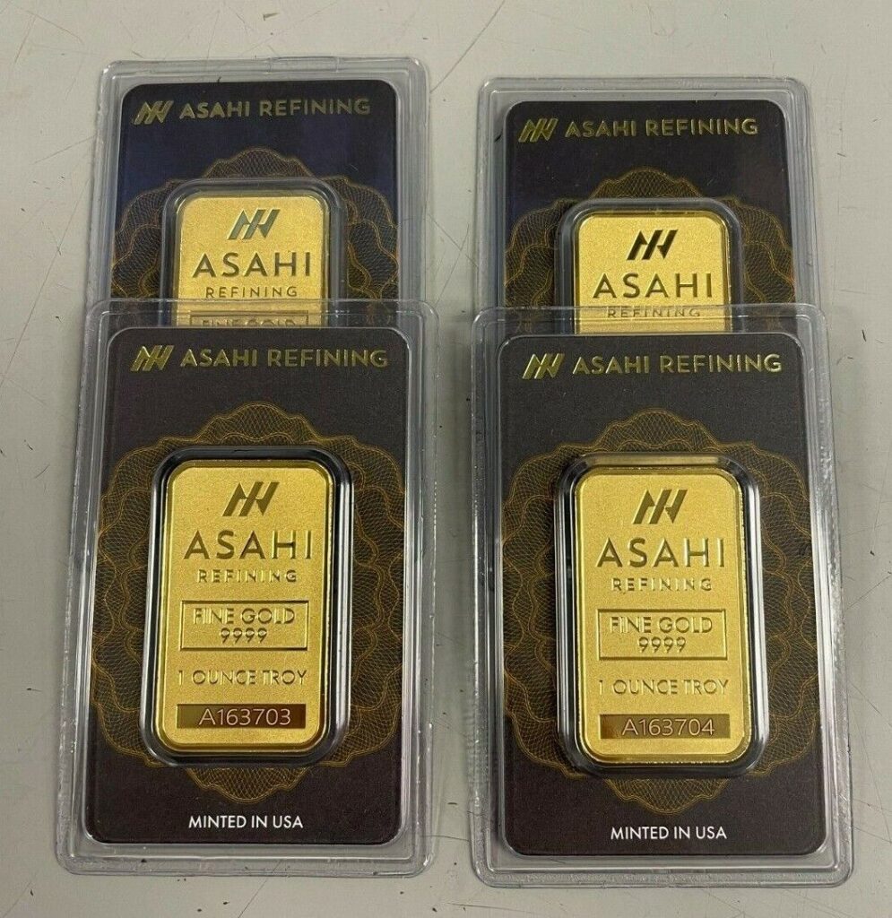 1 oz Asahi Gold Bar For Sale (New w/ Assay) - PACIFIC GOLD AND DIAMONDS